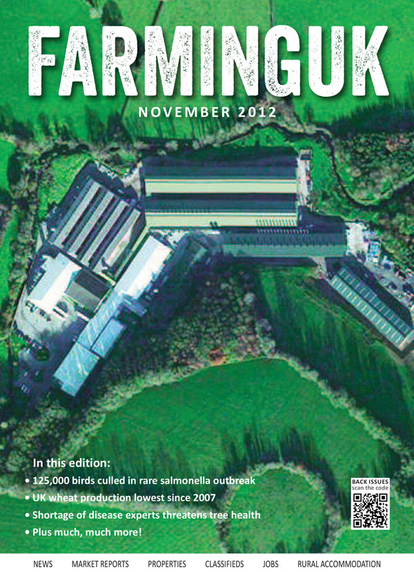 November 2012 edition of FarmingUK online magazine - read now for free