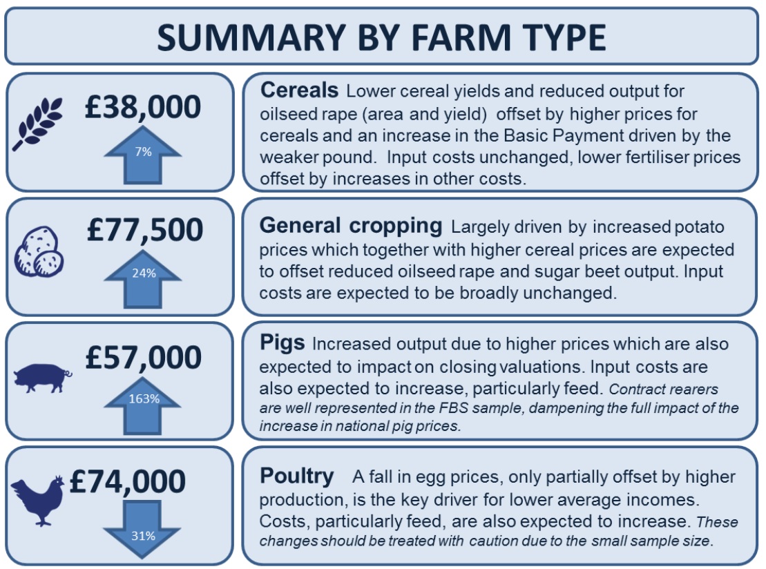 Weaker pound helps boost farm incomes across most sectors, government ...